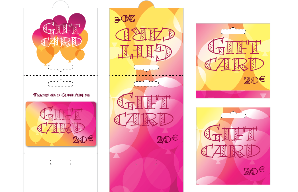 Carriers for plastic cards