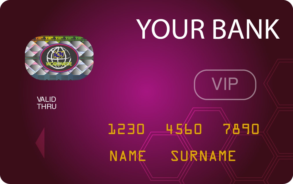 PVC Bank cards with magnetic stripe