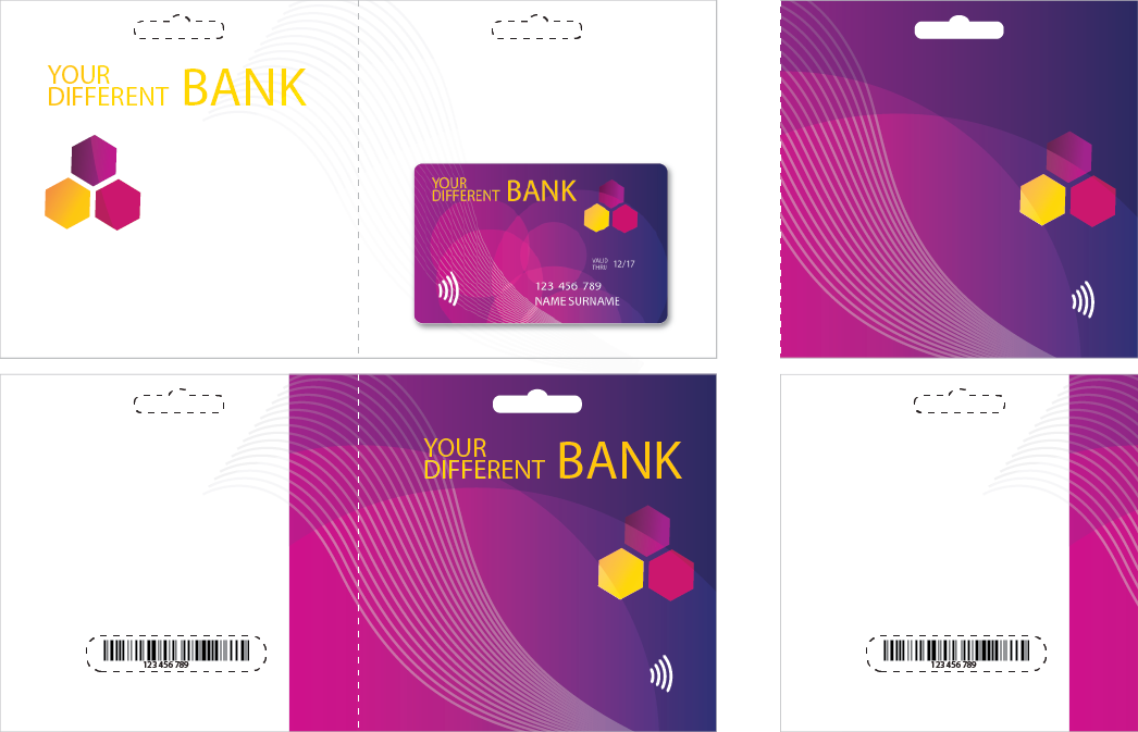 Carriers for plastic cards