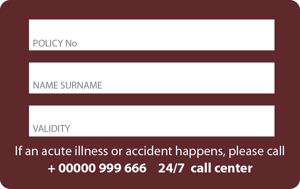 Plastic Insurance cards