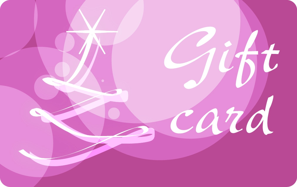 Plastic Gift card with scratch off panel