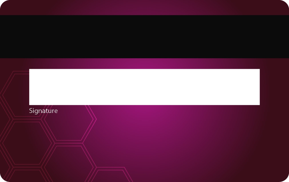 PVC Bank cards with magnetic stripe