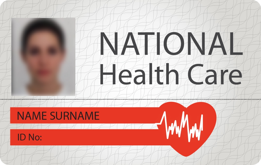 PVC здравни карти с цветна снимка, микро принт и магнитна лента